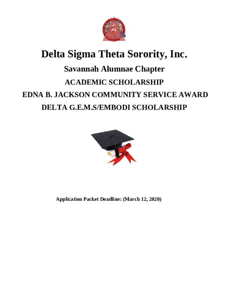 Savannah Alumnae Chapter of Delta Sigma Theta Sorority, Inc. Doc Template | pdfFiller
