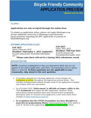 About the BFC Application Process Doc Template | pdfFiller