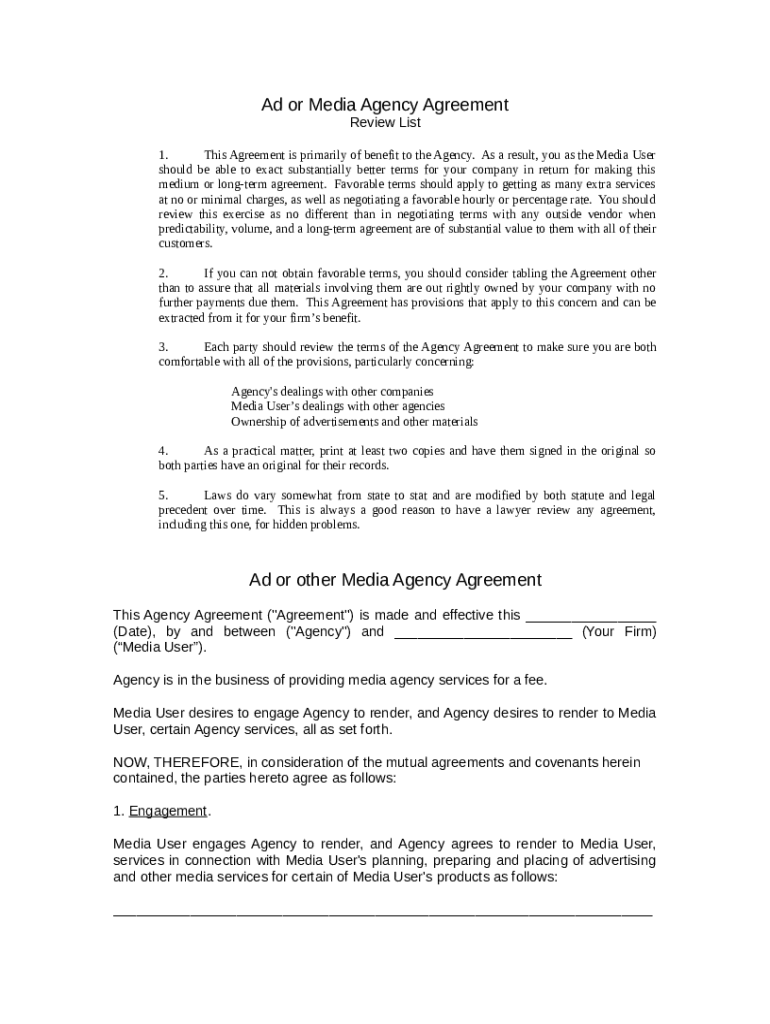 Amended and Restated Media Services Agreement - SEC.gov Doc Template ...