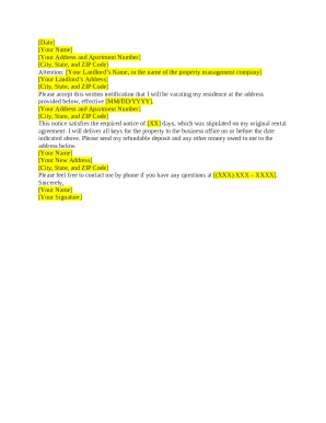 Sample Letter: Letter of Complaint to Your Landlord Doc Template ...