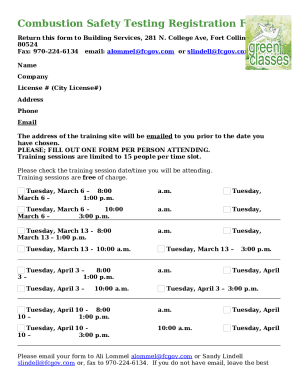 Combustion Safety Test Compliance - City of Fort Collins Doc Template ...