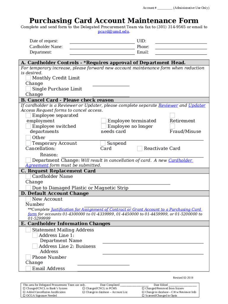 WISCONSIN STATE PCARD MANUAL - WI-DOA - purchase umd Doc Template | pdfFiller