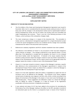 CLLS-Development-Management-Agreement-Second-Edition ... Doc Template | pdfFiller