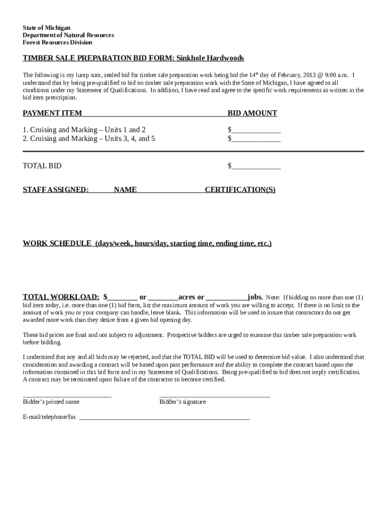 Marketing Your Timber:The Bidding Process - Global Wood Doc Template ...