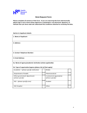 Fillable Online Data Request Form NHIS 2022 Fax Email Print - pdfFiller