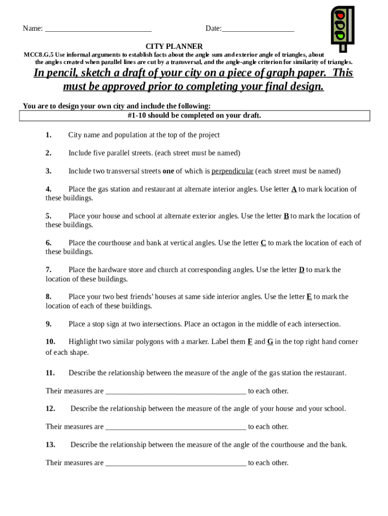 8.G.5 Use inal arguments to establish facts about the ... - schoolwires ...