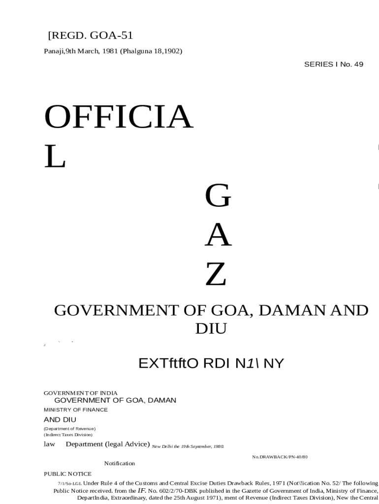 GOVERNMENT OF GOA, DAMAN AND DIU - Excise Department Doc Template ...