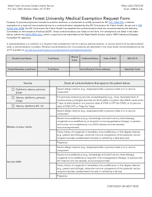Fillable Online DHHS 3995 Form - Wake Forest University Fax Email Print ...