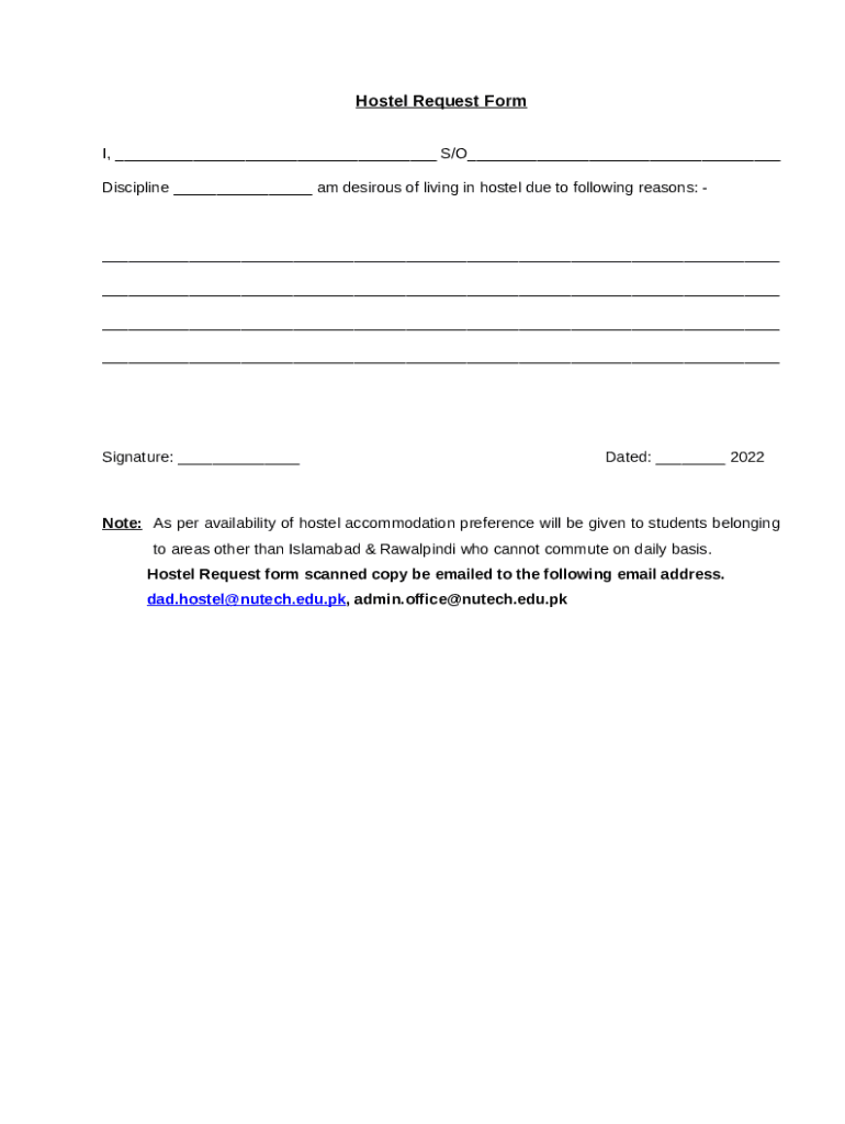 TIRUCHIRAPPALLI-620 015. I Hostel Application For Doc Template | pdfFiller