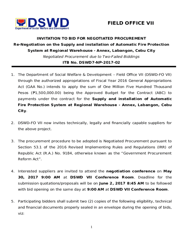 Drawings - DSWD - Field Office 7 Doc Template | pdfFiller