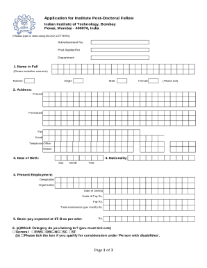 Cover Letter for Postdoc Position: Sample Application Letter Doc ...