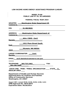 Washington Low Income Home Energy Assistance Program ... Doc Template ...