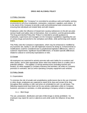 Sample Safety Policy Statement - Builders Insurance Doc Template ...