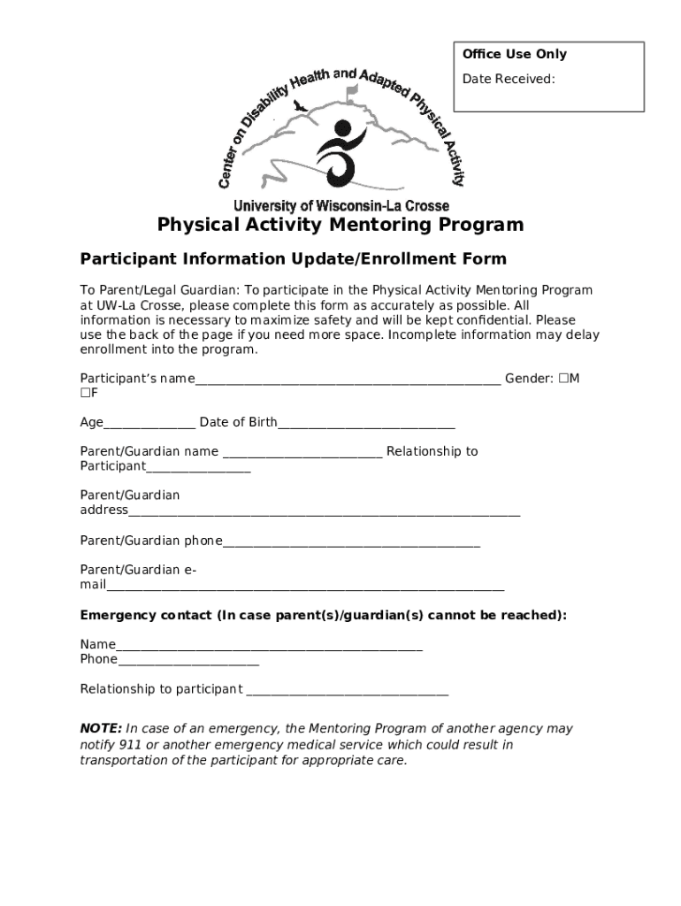 PARENTAL CONSENT TO PARTICIPATE IN - Athletes For Kids Doc Template ...