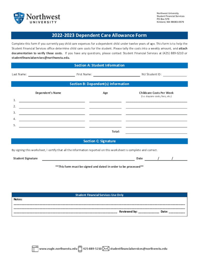 Fillable Online NHS Bursary Childcare Allowance application form ...