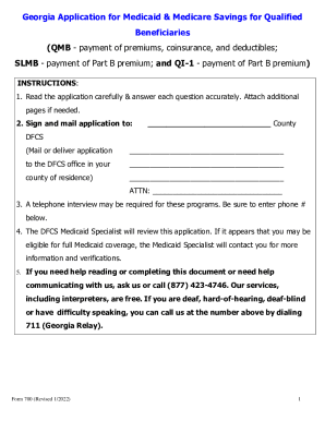 Fillable Online Georgia Medicaid Application Form - Fill Online ...