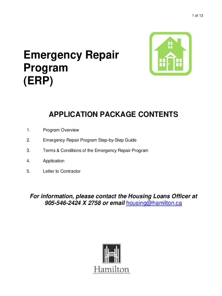 Fillable Online Emergency Relief Program ERP - USDA Farm Service Agency ...