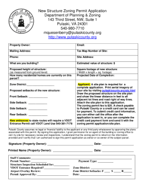 Fillable Online Commercial Building Permit Application - Pulaski County ...