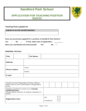 Fillable Online How To Write a Letter of Intent for a Teaching Job Fax ...