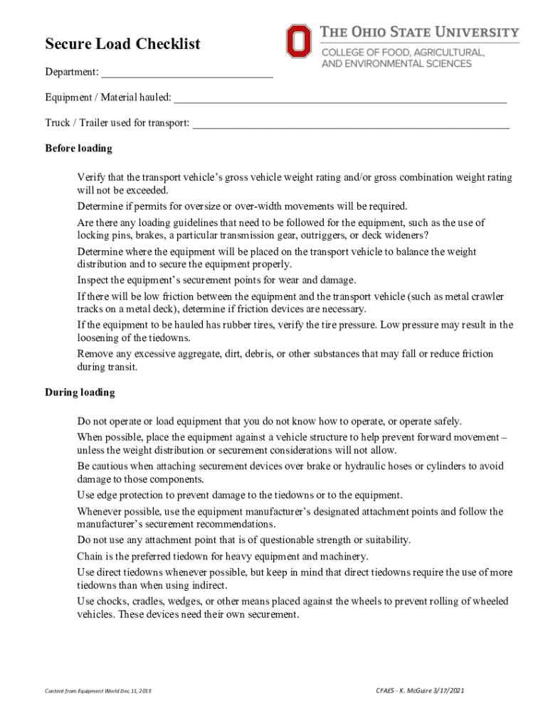 Fillable Online Loading/Unloading activities - Vehicles at work ...
