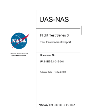 Fillable Online ntrs nasa UAS-NAS Flight Test Series 3: Test ...