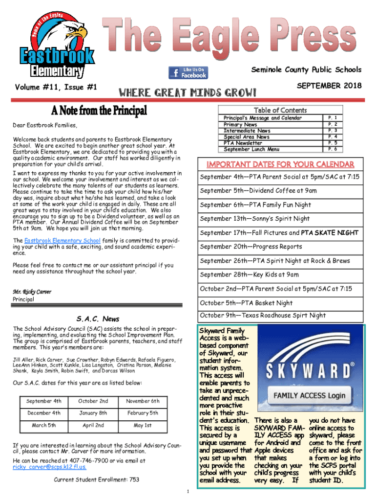 Fillable Online eastbrook scps k12 fl 2021-2022 Fact Sheet - Seminole ...