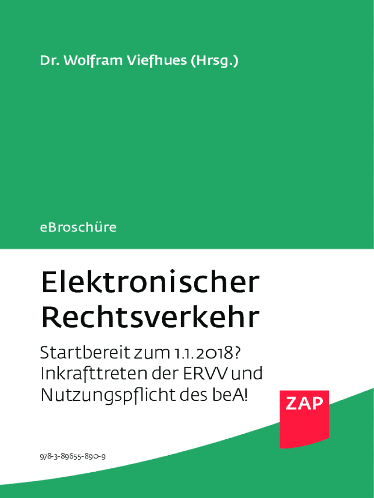 Fillable Online Elektronischer Rechtsverkehr - PDF Free Download ...