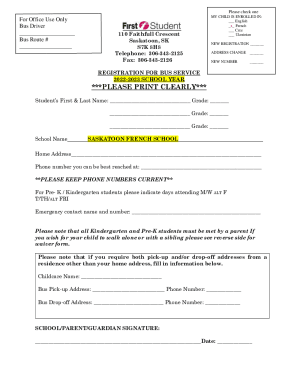 Fillable Online bus stop change request form - Forest Lake Area Schools ...