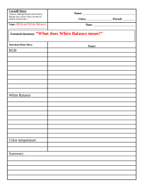 Cornell Notes Lecture, reading/chapter/novel/article during class Doc ...