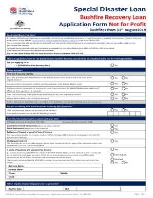 Fillable Online Application - Special Disaster Loan - Small Business ...