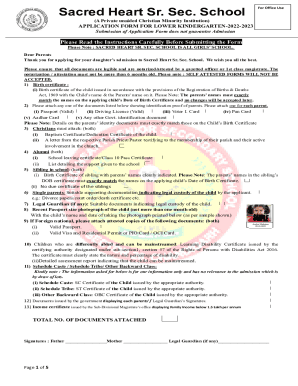 Fillable Online Sacred Heart Sr. Sec. School - Chandigarh Fax Email ...