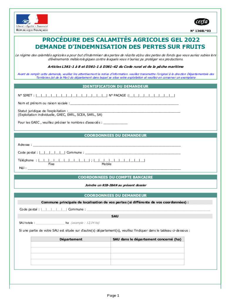 Fillable Online Dossier de demande d'indemnisation Fax Email Print ...