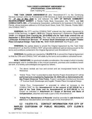 Fillable Online (to) task order amendment-01 to csc agreement ...
