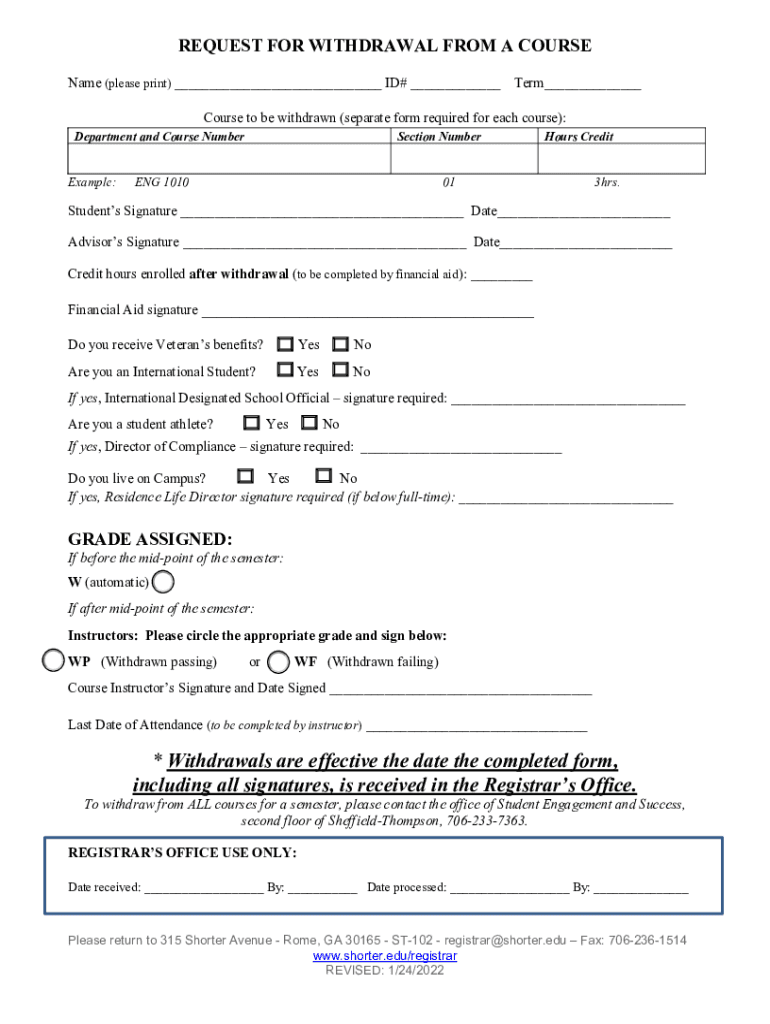 Fillable Online Withdrawal Exception Request Student Checklist - Tri-C Fax Email Print - pdfFiller