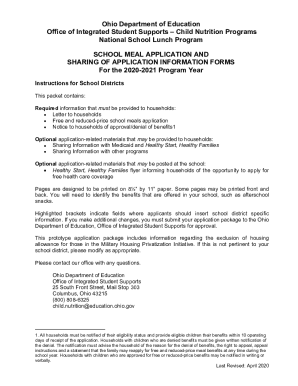 Fillable Online National School Lunch Program Fax Email Print - pdfFiller