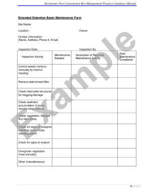 Fillable Online INSPECTION AND MAINTENANCE GUIDE FOR ... Fax Email ...