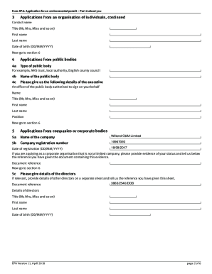 Fillable Online Application Form 2E - Environmental Protection Agency ...