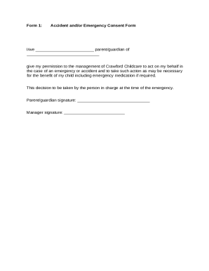 Transportation Department Parent or Guardian Consent ... Doc Template ...