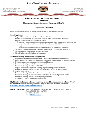 Fillable Online COVID-19 Emergency Rental Assistance Program (ERAP ...
