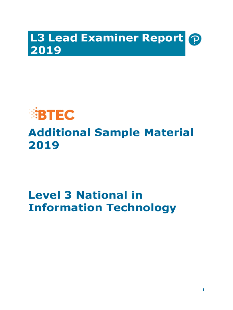 Fillable Online L3 Lead Examiner Report Fax Email Print - pdfFiller