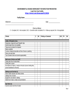 ENVIRONMENTAL ROUNDS WORKSHEET FOR ... - NACCHO - spice unc Doc ...