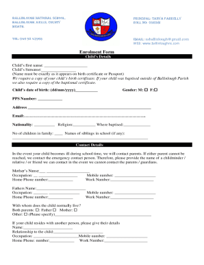 Fillable Online Ballinlough National School Kells MH IE Unassigned Fax Email Print - pdfFiller