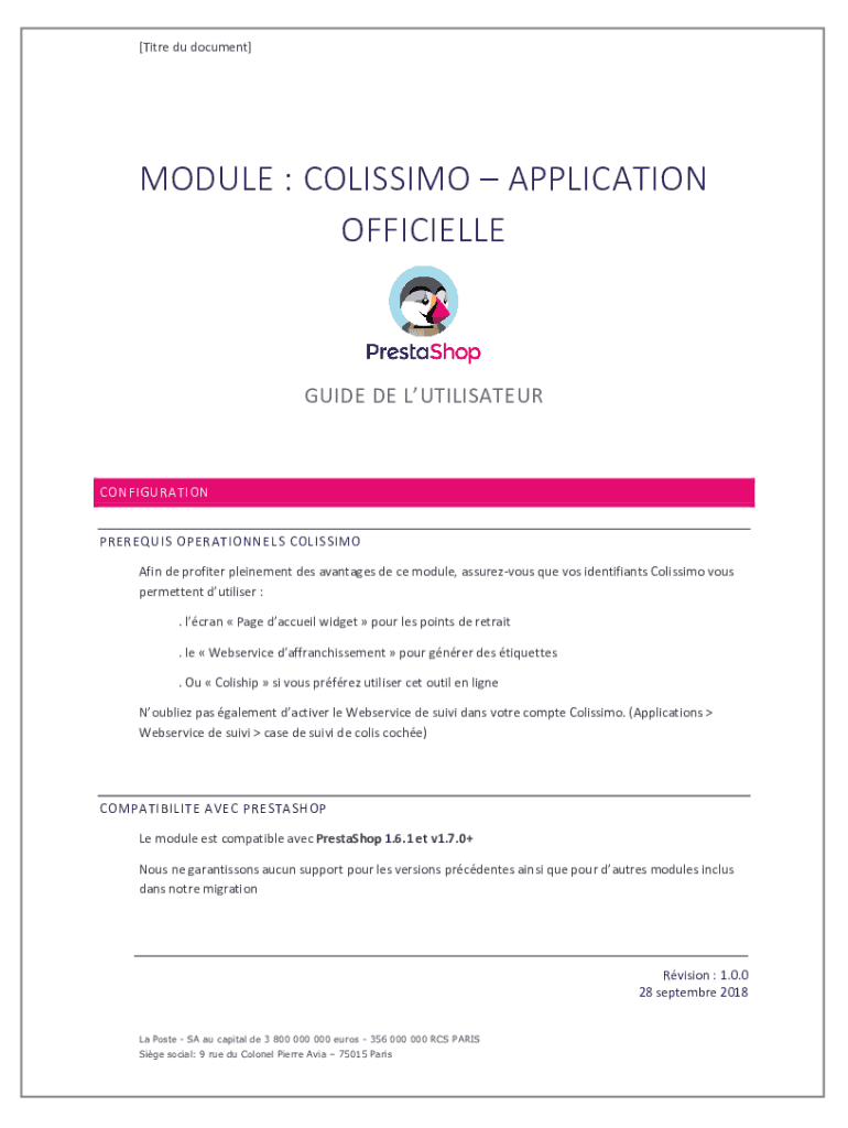 Fillable Online Envoi Colissimo : tout ce qu'il faut savoir pour vos ...