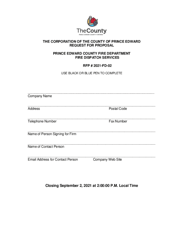 Fillable Online REQUEST FOR PROPOSAL - Sourcewell Fax Email Print ...