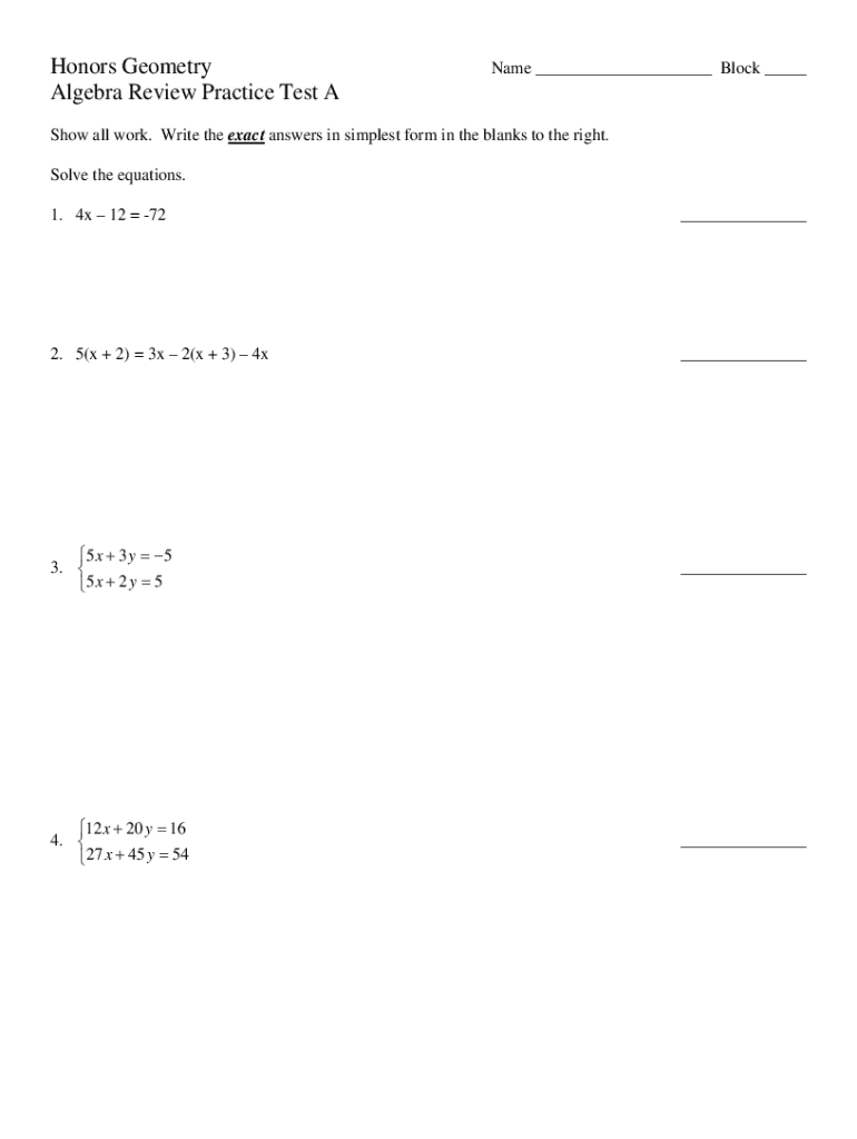 Fillable Online Chapter 1 Test Form B Answers Fax Email Print - pdfFiller
