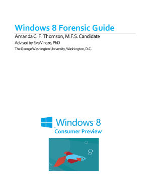 Fillable Online Windows 8 Forensic Guide - Computer-PDF Fax Email Print ...