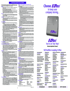 Fillable Online Virginia E-ZPass Customer Agreement Fax Email Print ...