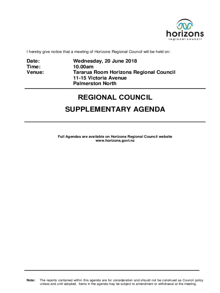 Fillable Online Matching costs to benefits - Horizons Regional Council Fax Email Print - pdfFiller