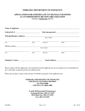 Fillable Online TPA Certificate of Authority Application Fax Email Print - pdfFiller