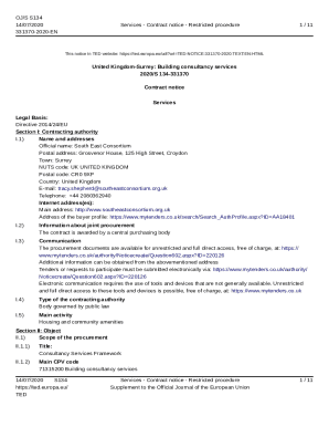 Fillable Online Services - 467999-2020 - TED Tenders Electronic Daily Fax Email Print - pdfFiller